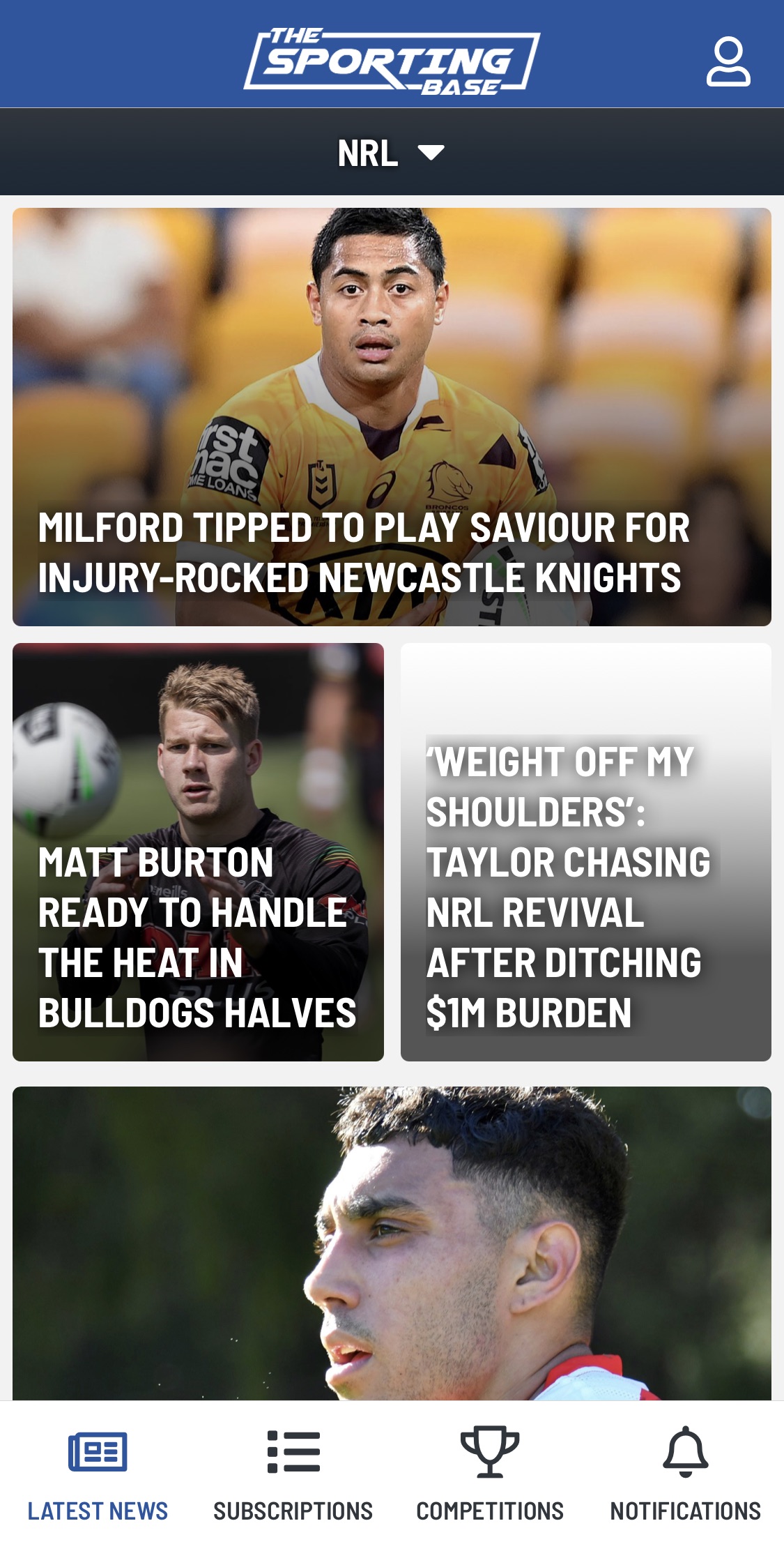 Download Our FREE NRL App! | The Sporting Base
